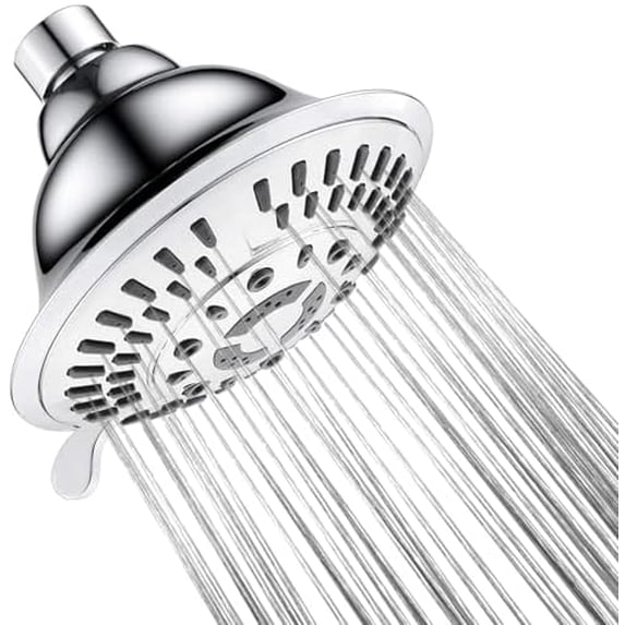 High Pressure 9-Function Rain Shower Head, Luxury Bathroom Showerhead ...