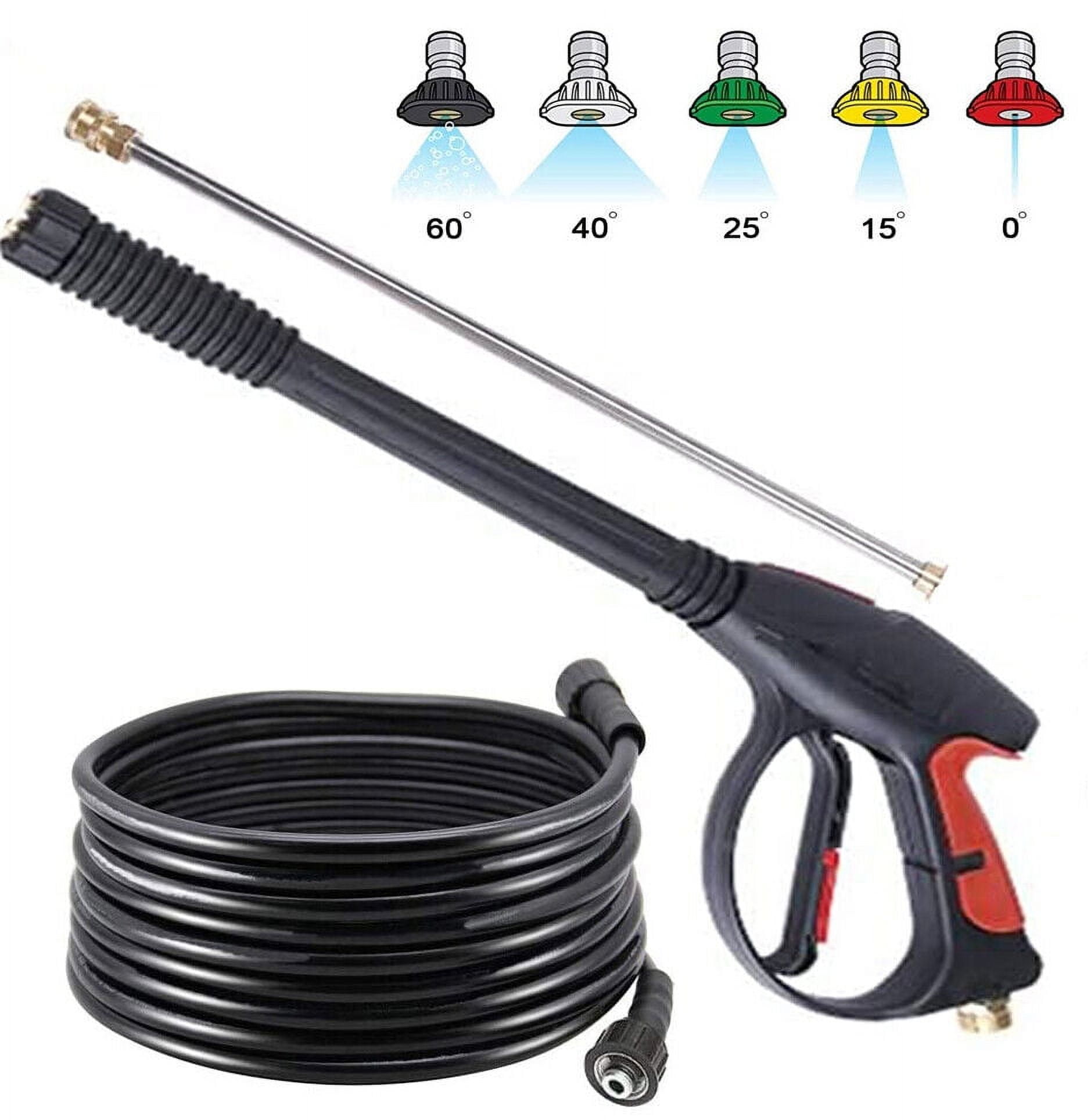 High Pressure Car Power Washer Spray Gun Wand Lance 5 Nozzles Kit M22 ...
