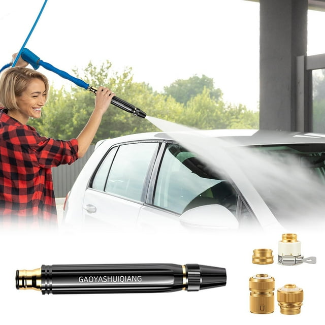 High-Pressure Car Wash Nozzle, Metal Water Spray Nozzle, 10X Pressure ...