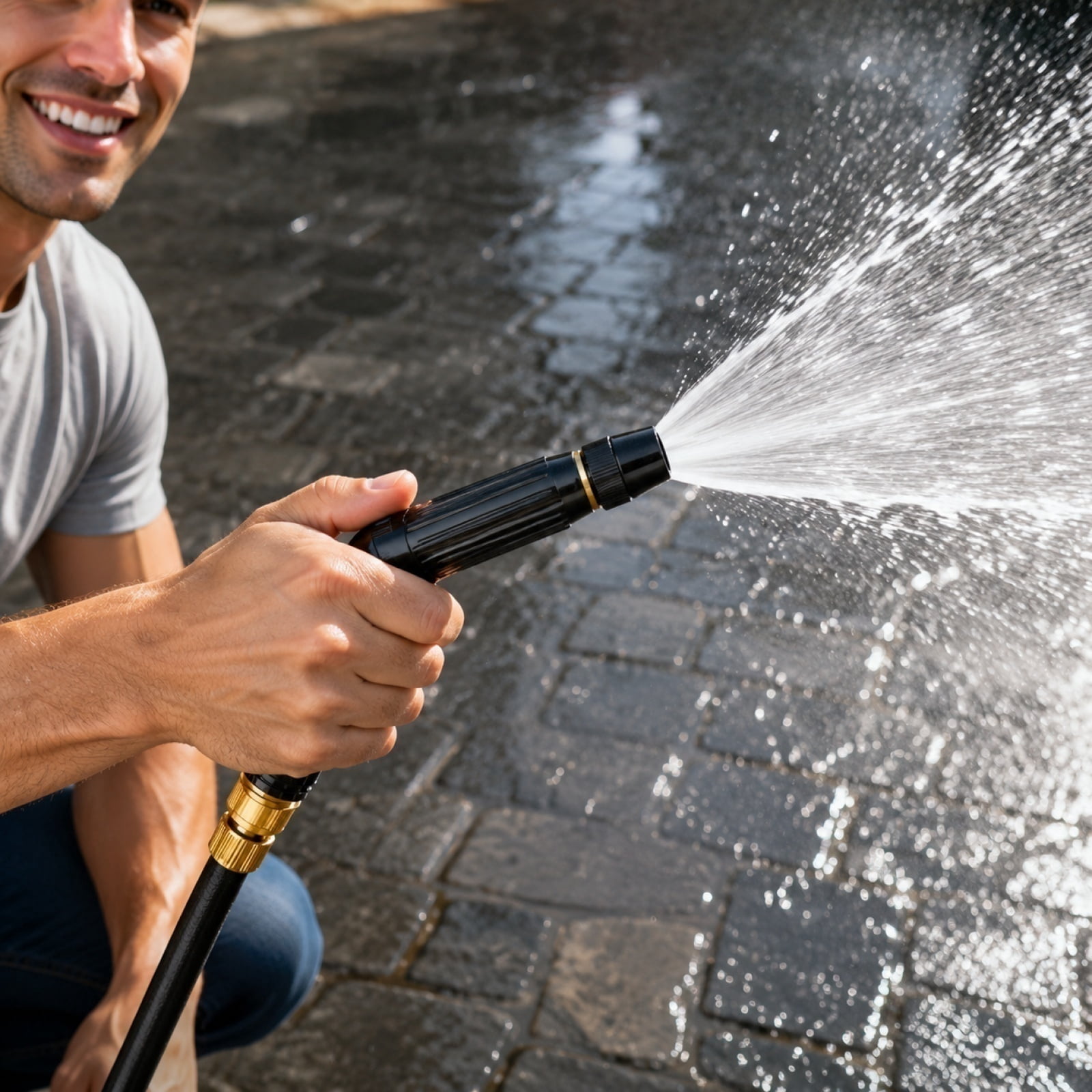 High Pressure Car Wash Water Gun with Booster, Water Nozzle High ...