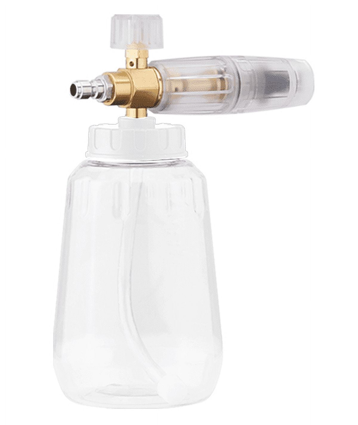 High Pressure Car Washer Foam Soap Dispenser 1L Capacity with 1/4 Quick ...