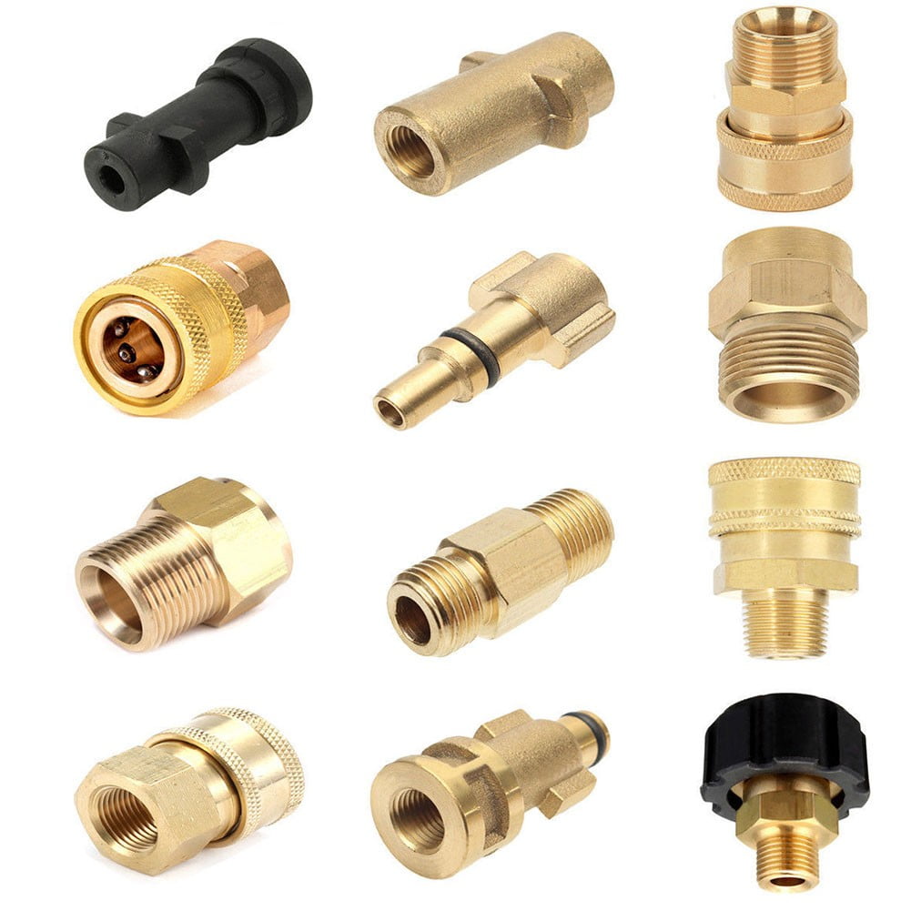 High Pressure Car Washer Hose Fitting Adapter Threaded Pressure Washer ...