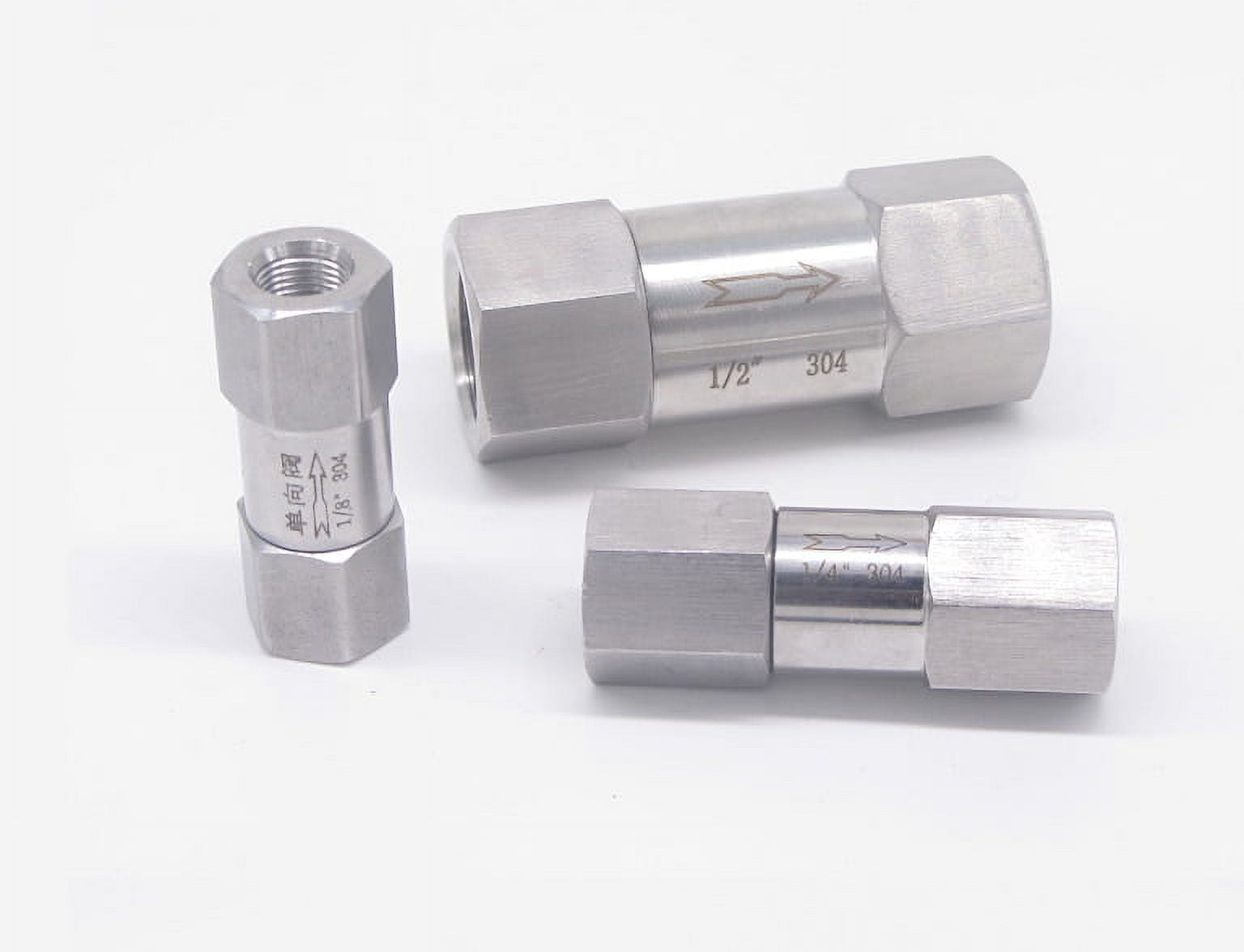 High Pressure Check Valve 304 Stainless Steel 1/8" - 1" BSP NPT Female ...