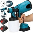 High Pressure Cordless Paint Sprayer Electric Airless HVLP Spray Gun w ...