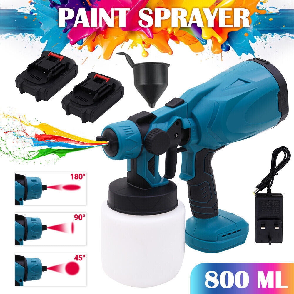 High Pressure Cordless Paint Sprayer Electric Airless HVLP Spray Gun ...