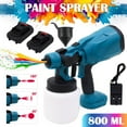 High Pressure Cordless Paint Sprayer Electric Airless HVLP Spray Gun ...