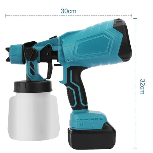 High-Pressure Cordless Paint Sprayer with 2-Pack 21V Batteries, Spray ...