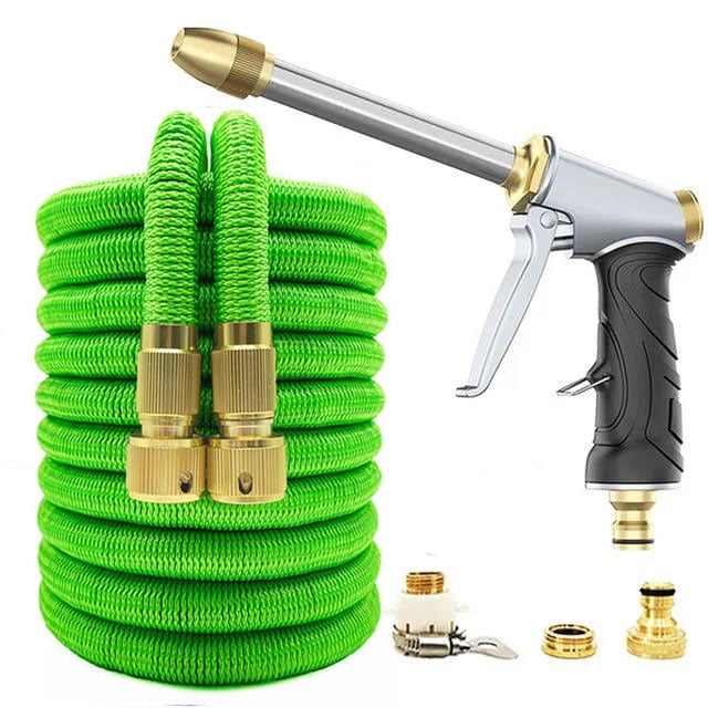 High Pressure Expandable Garden Water Hose Double Metal Connector Pvc ...