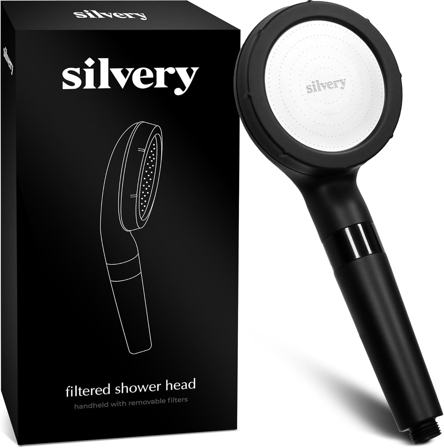 High Pressure Filtered Shower Head - Dermatologist-Approved Clean Water ...