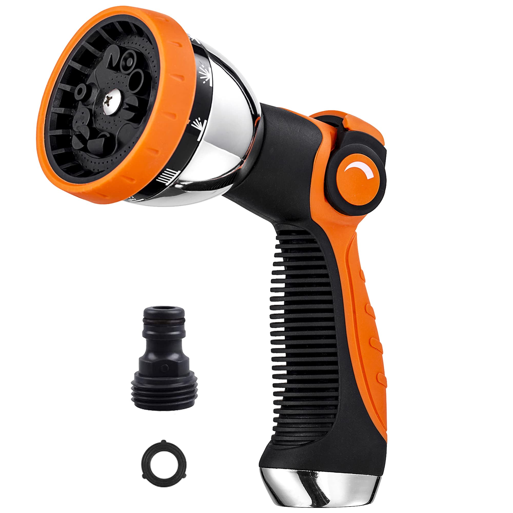 High Pressure Garden Hose Nozzle, 10 Spray Modes with Thumb Control ...