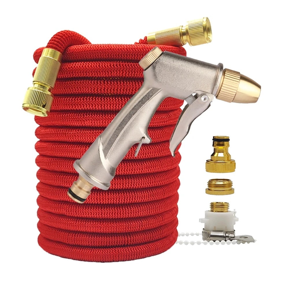 High Pressure Garden Water Hose Expandable Double Metal Connector Pvc ...