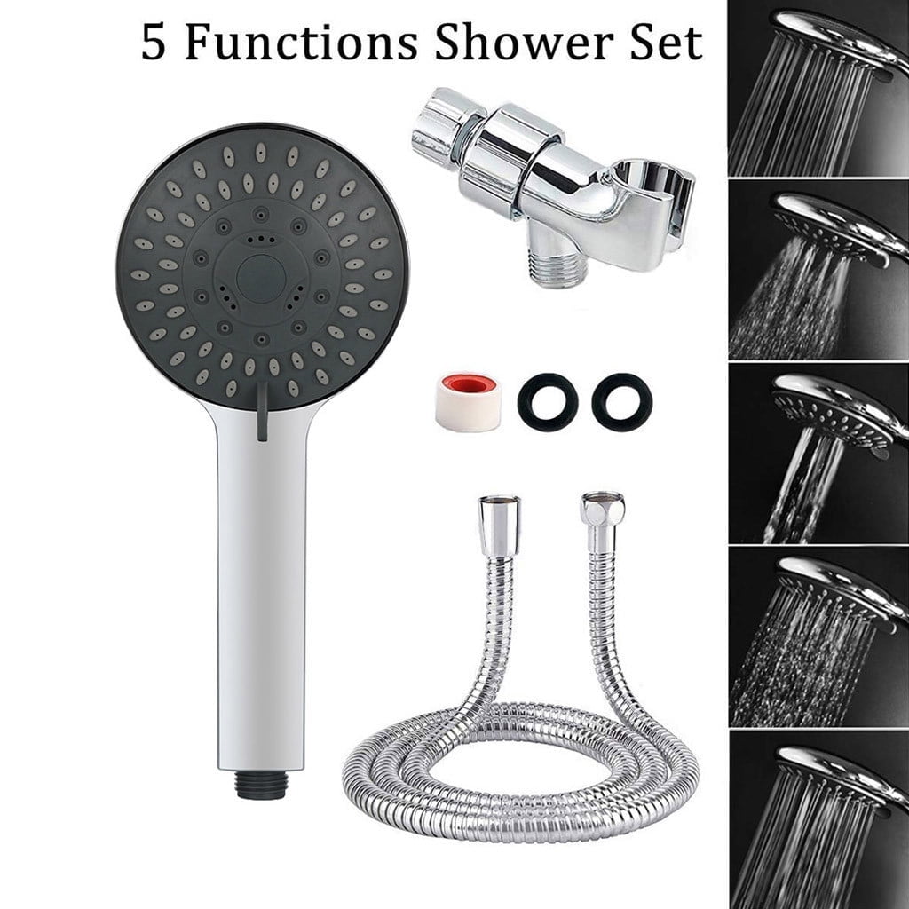 High Pressure Handheld Shower Head,5-Settings Powerful Water Spray ...
