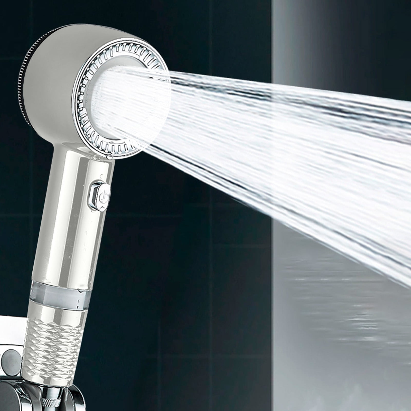 High Pressure Handheld Shower Head | Large Water Flow | Built-in Filter ...