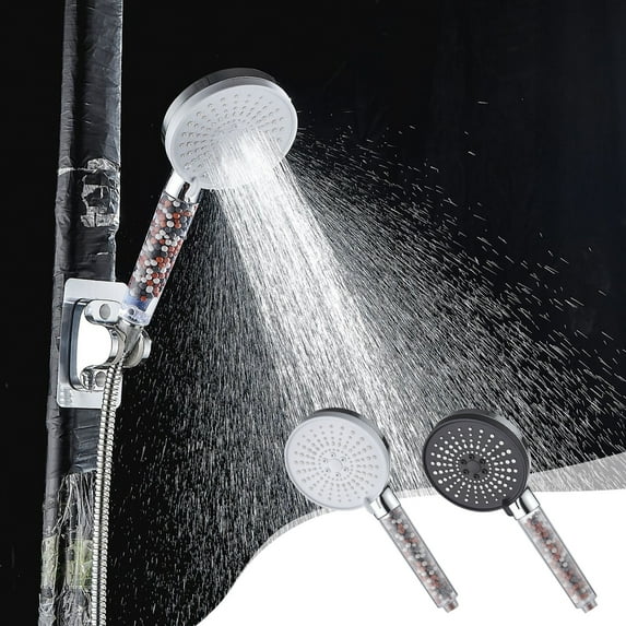 High-Pressure Handheld Shower Head with Carbon Filter, 5 Spray Modes ...
