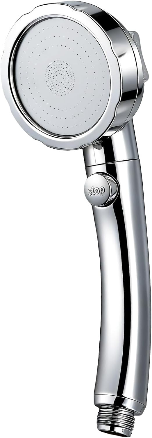 High Pressure Handheld Shower Head with ON/OFF Pause Switch 3 Spray ...