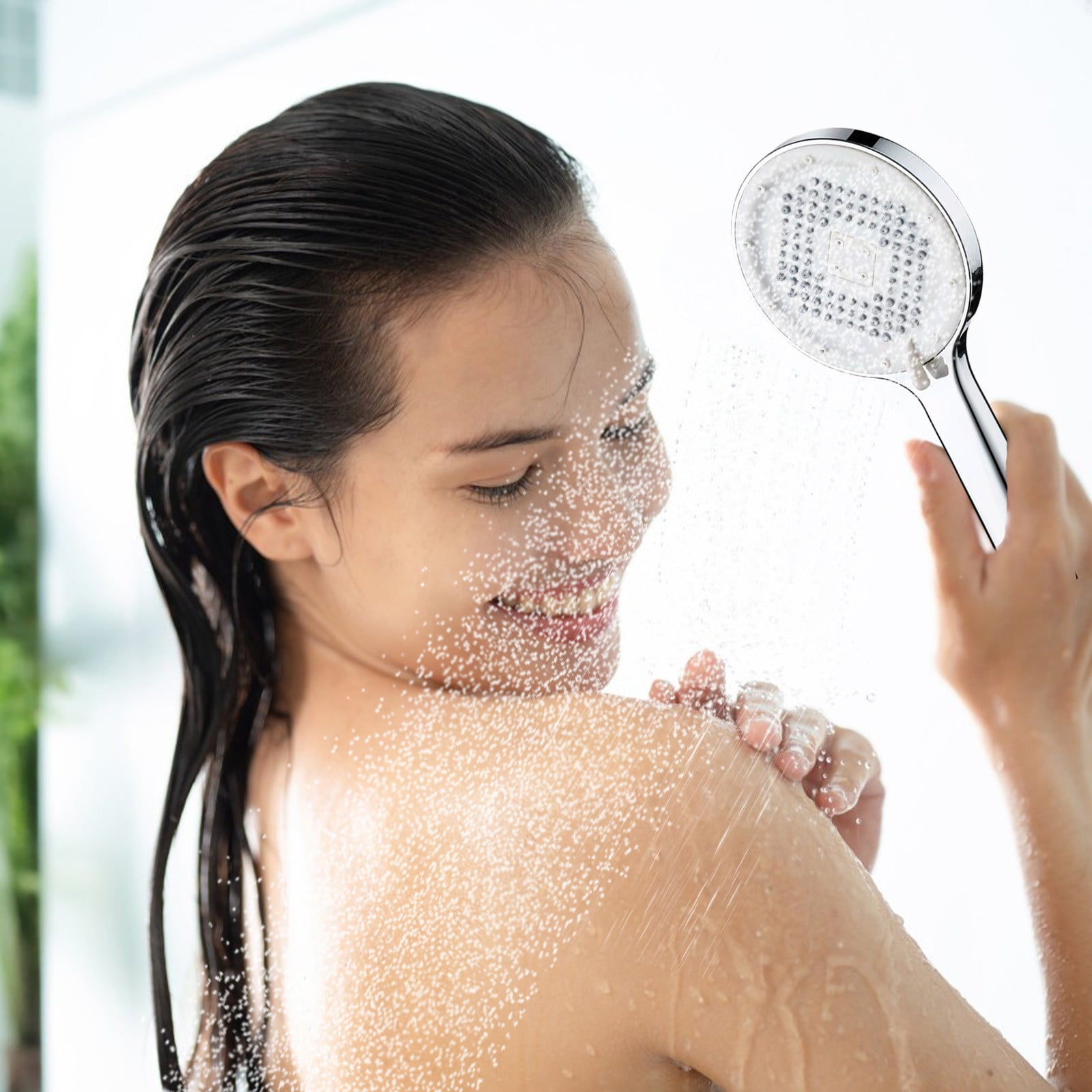 High Pressure Handheld Showerhead,5 Spray Mode ABS Shower Head for Low ...