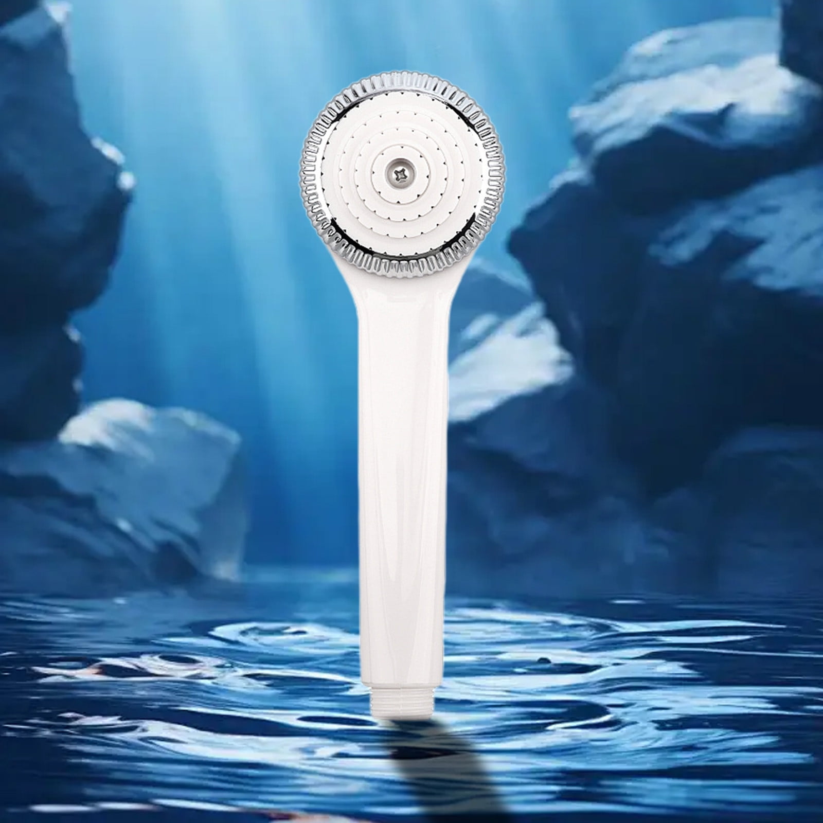 High-Pressure Handheld Showerhead | ABS White | Powerful Spray | Anti ...