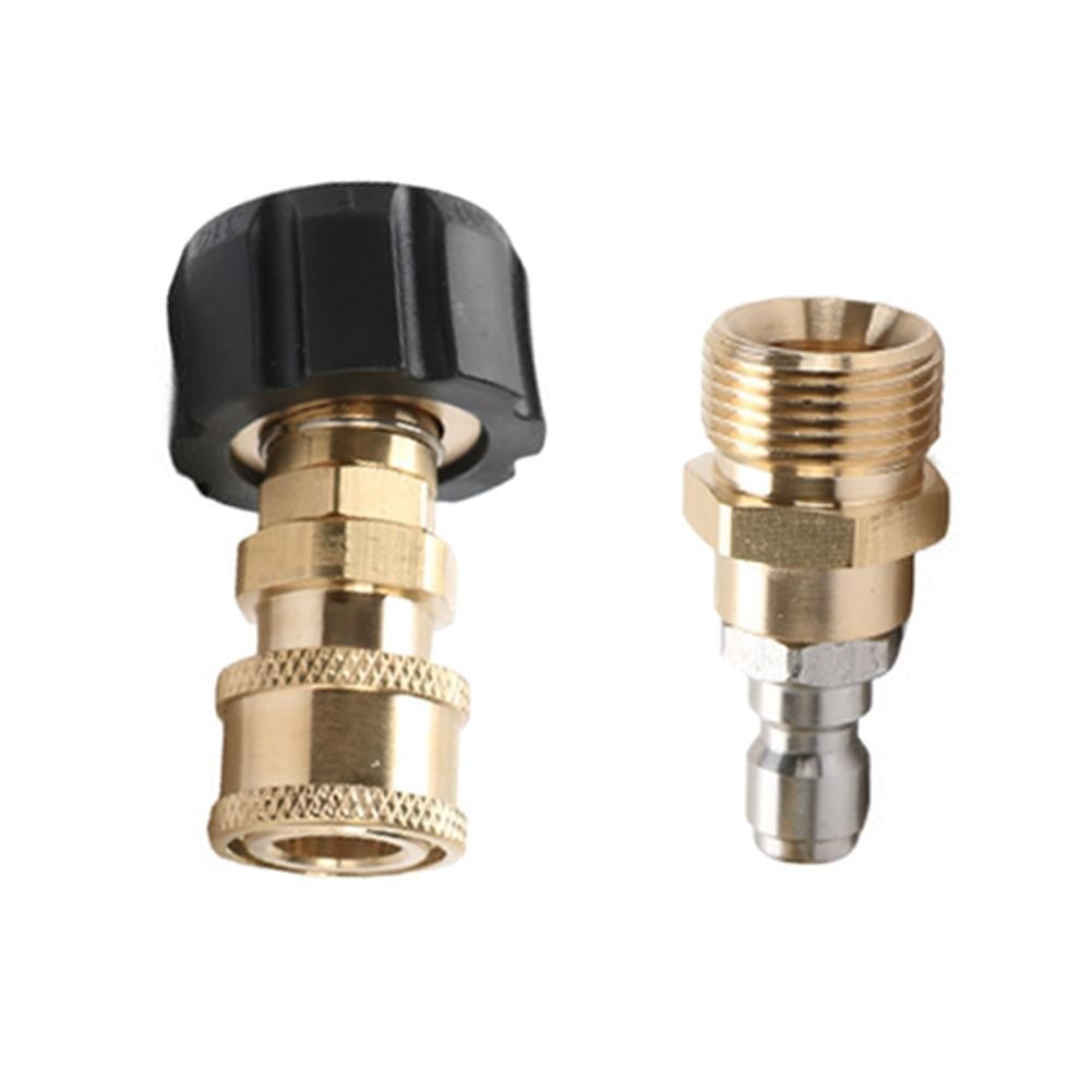 High-Pressure Hose Connector Copper M22 To 38 Quick Connect Adapter ...