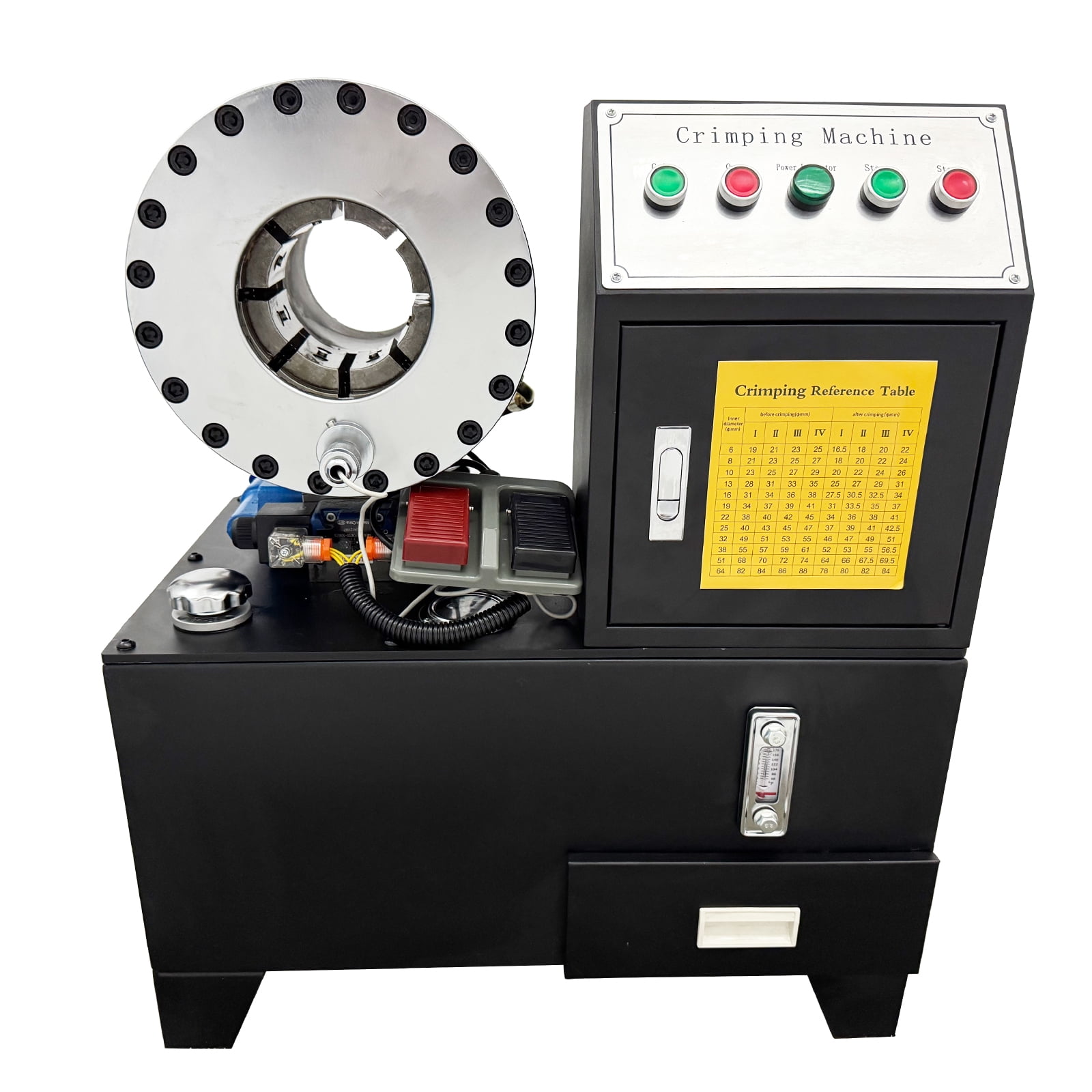 High Pressure Hydraulic Hose Crimper Pressing Machine 220V Pipe Tube ...