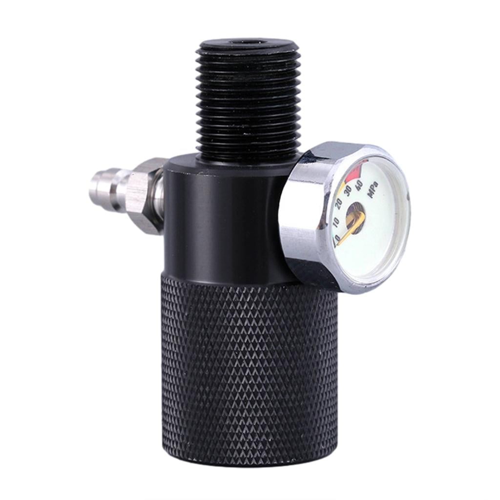 High-Pressure Inflator Adapter 40MPa with Male Head & Pressure Gauge ...
