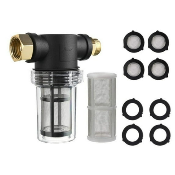 High Pressure Inline Garden Hose Filter Attachment 3/4Inch Thread With ...