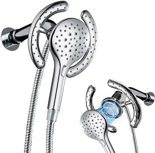 High Pressure Magnetic Shower with Handheld Spray Combo, 2 in 1 Dual ...