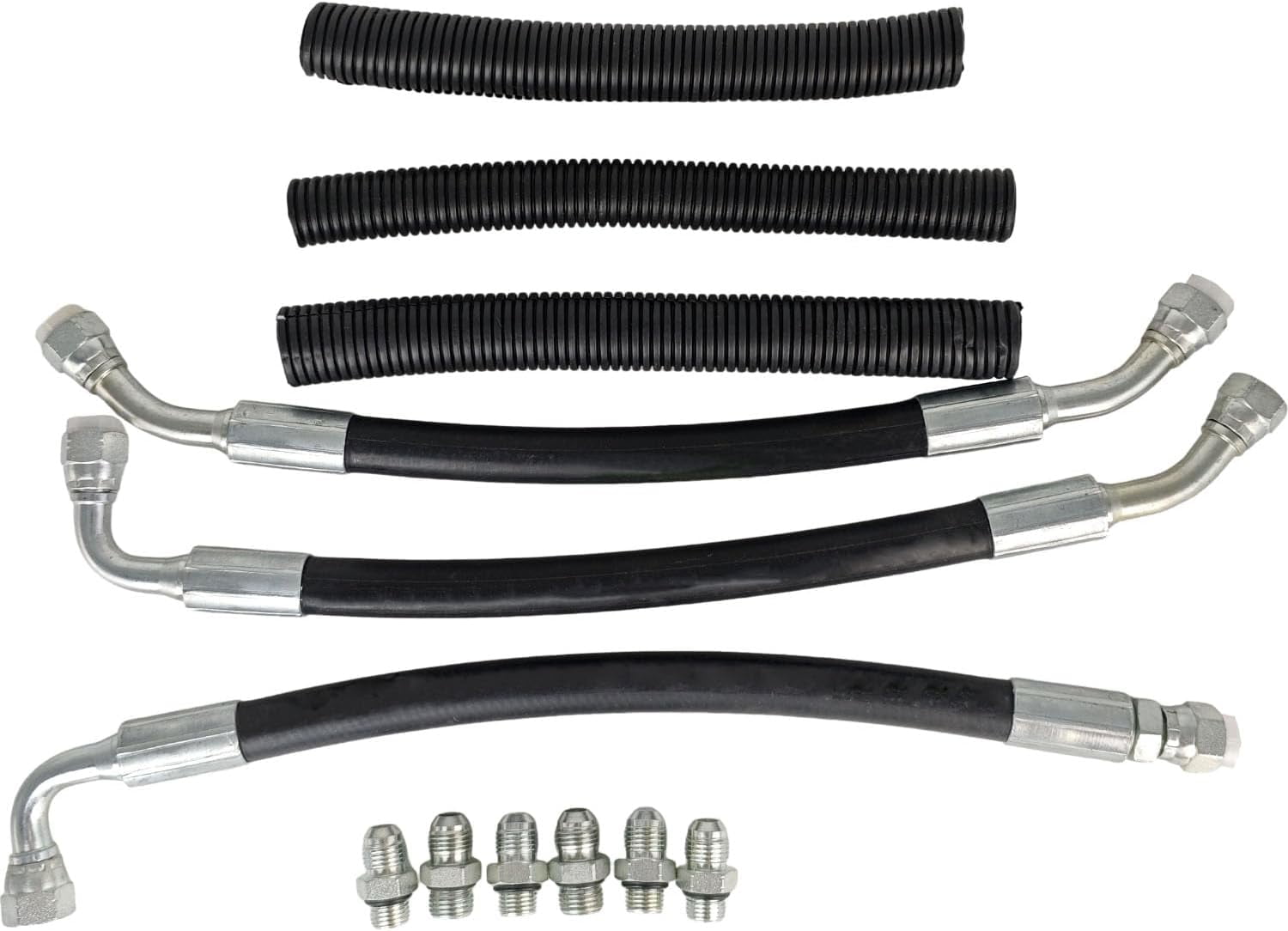 High Pressure Oil Pump Hoses Lines & Crossover Kit Compatible with Ford ...