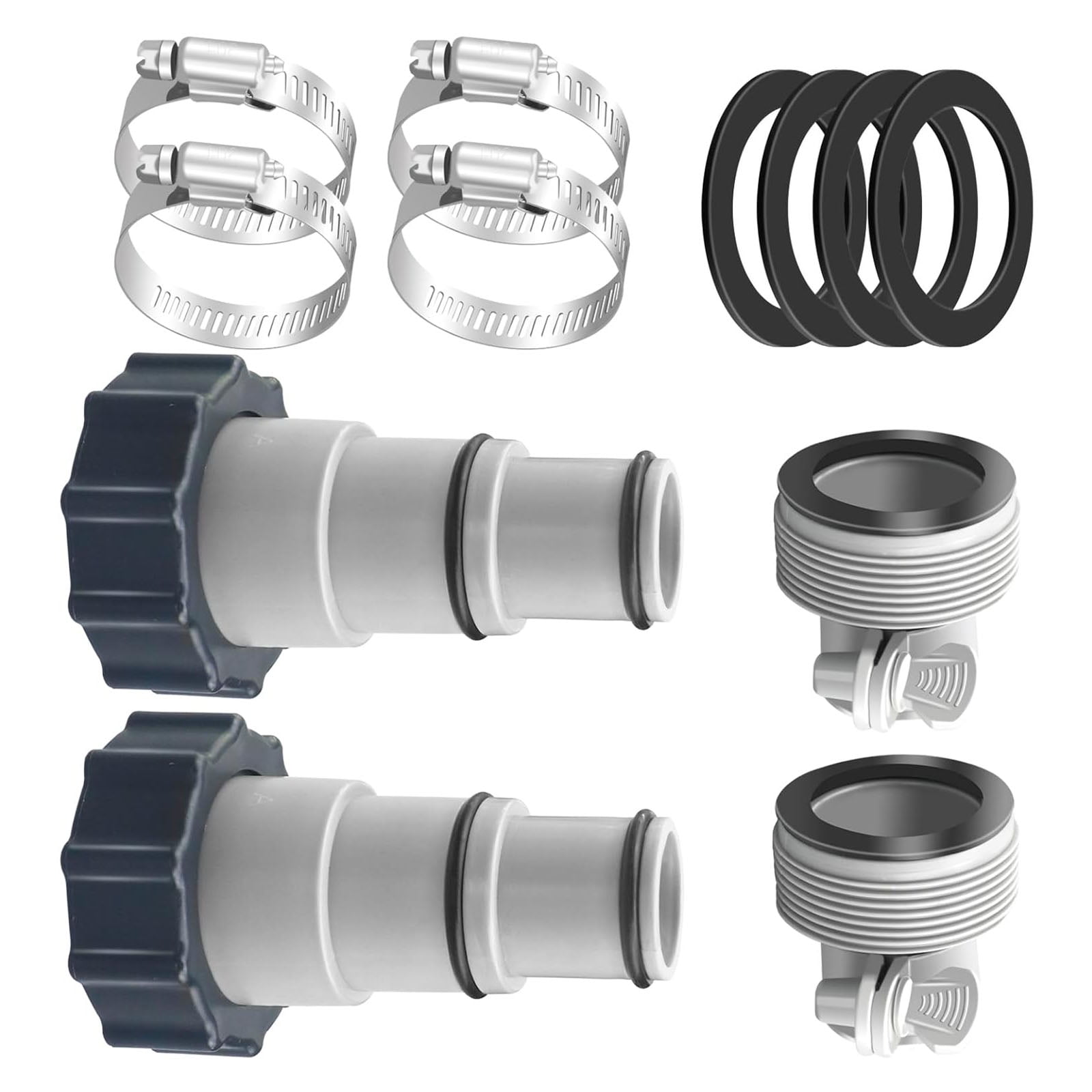 High Pressure Pool Hose Connectors 1.5inch to 1.25inch Reducer Adapters ...