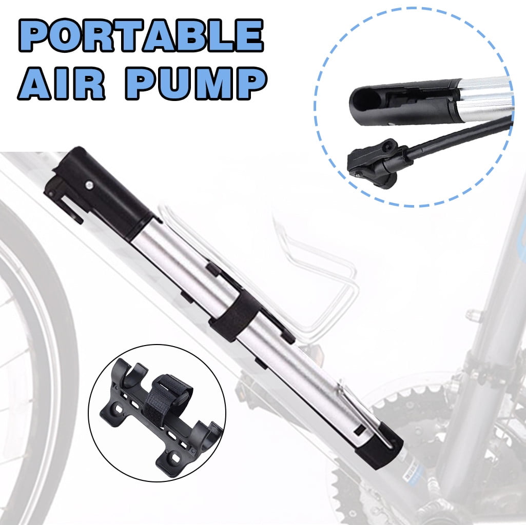 High Pressure Portable Bike Pump, Aluminum Alloy Inflator, Quick ...