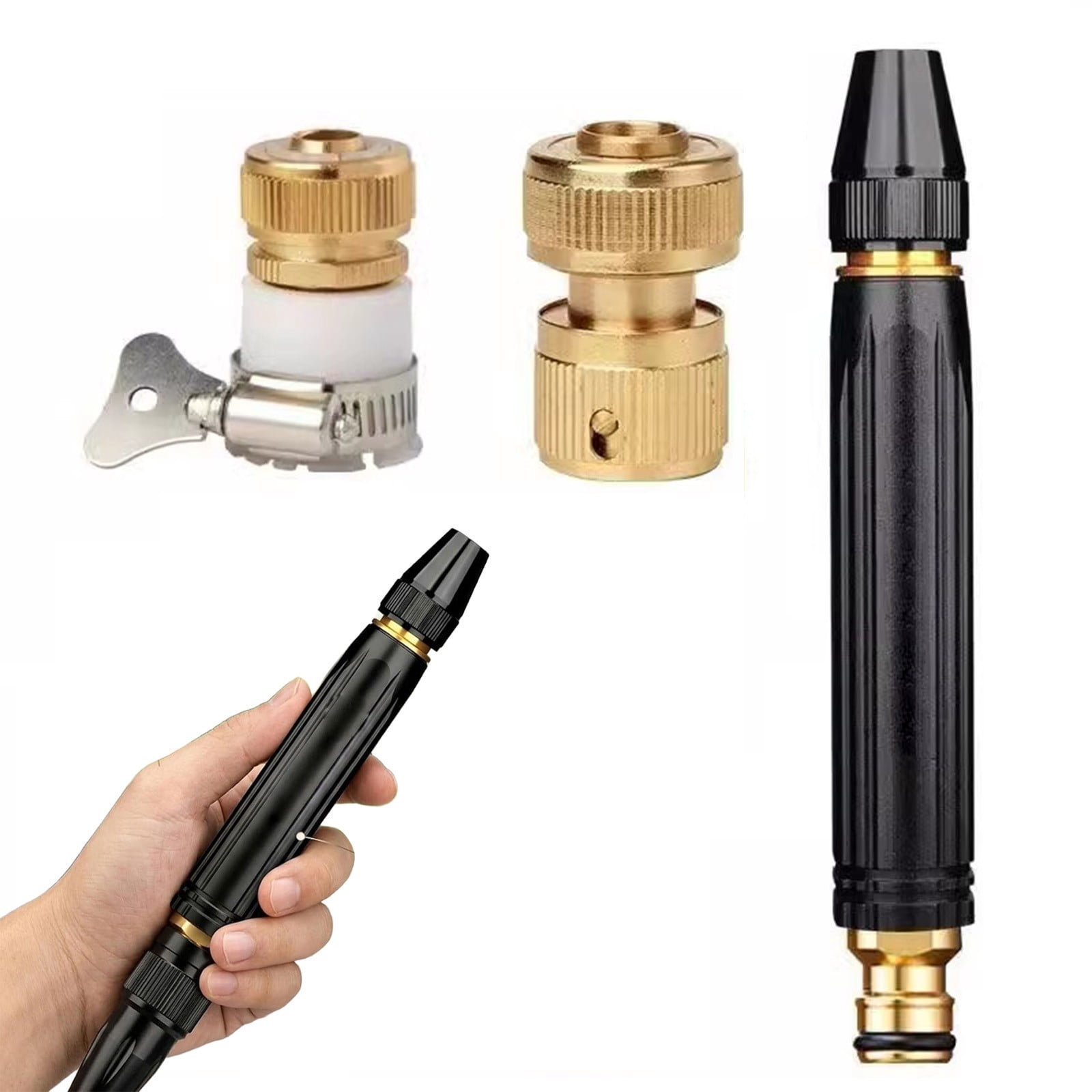High Pressure Power Washer Nozzle With Metal Connector Set,Home Car ...