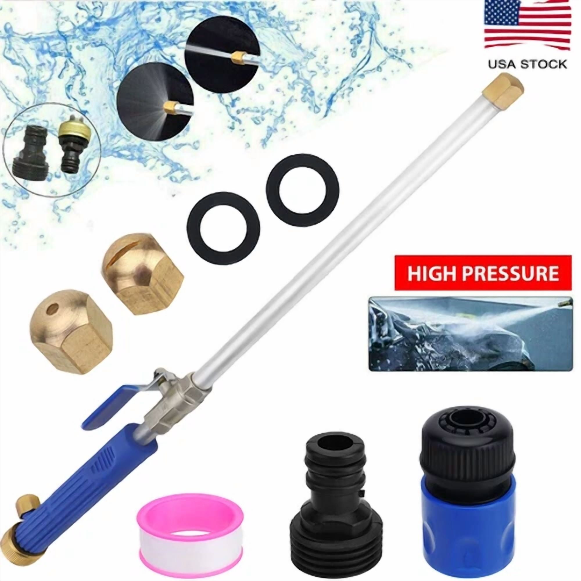 High Pressure Power Washer Water Spray Gun Nozzle Wand Attachment ...