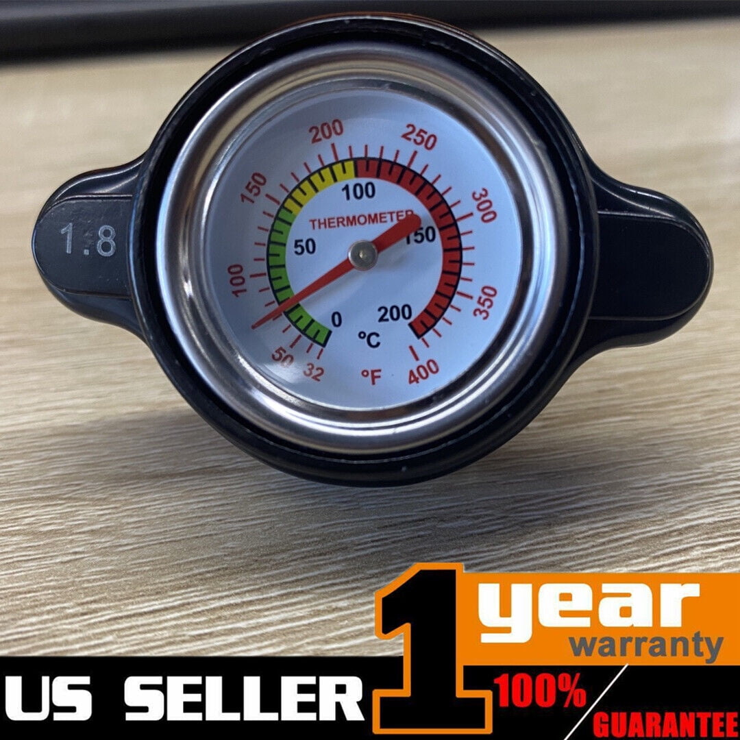 High Pressure Radiator Cap w/ Temperature Gauge 1.8 Bar Radiator Cap 25 ...