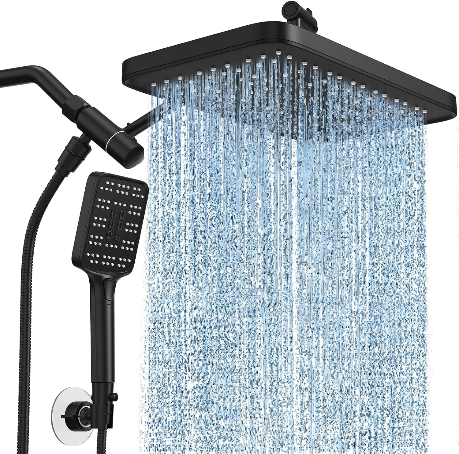 High Pressure Rain Shower Head with Handheld Spray Combo Set ...