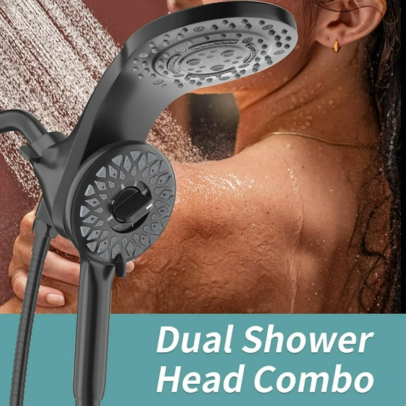High Pressure Rain Shower Head with Handheld Spray, Magnetic Dual ...