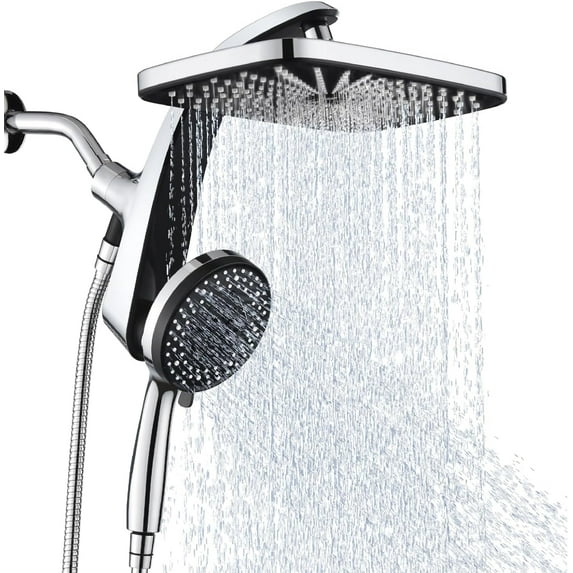 High Pressure Rain Shower Head: Upgrade Heads with Handheld Spray Combo ...