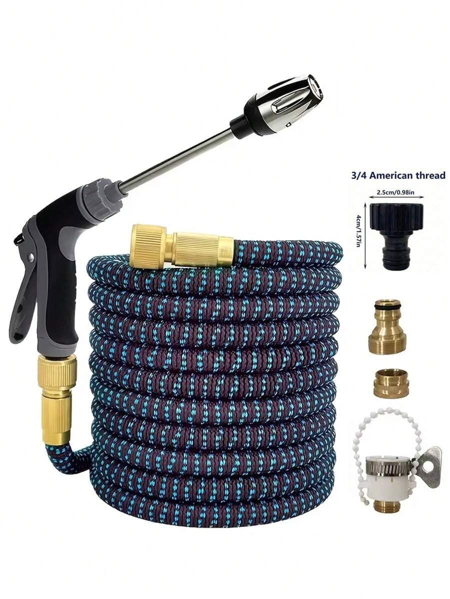 High Pressure Retractable Car Wash Water Hose Adjustable Nozzle ...