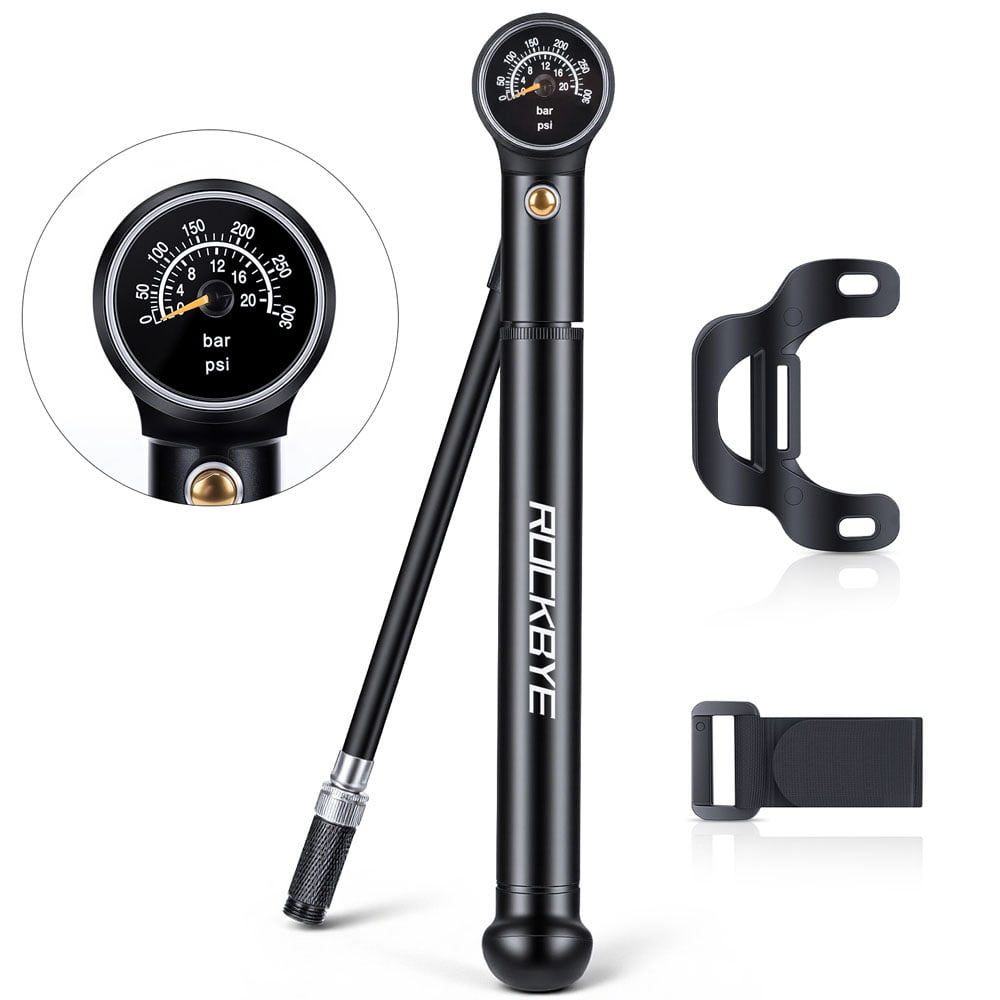 High Pressure Shock Pump - (300 PSI) MTB Bike Shock Pump for Fork ...