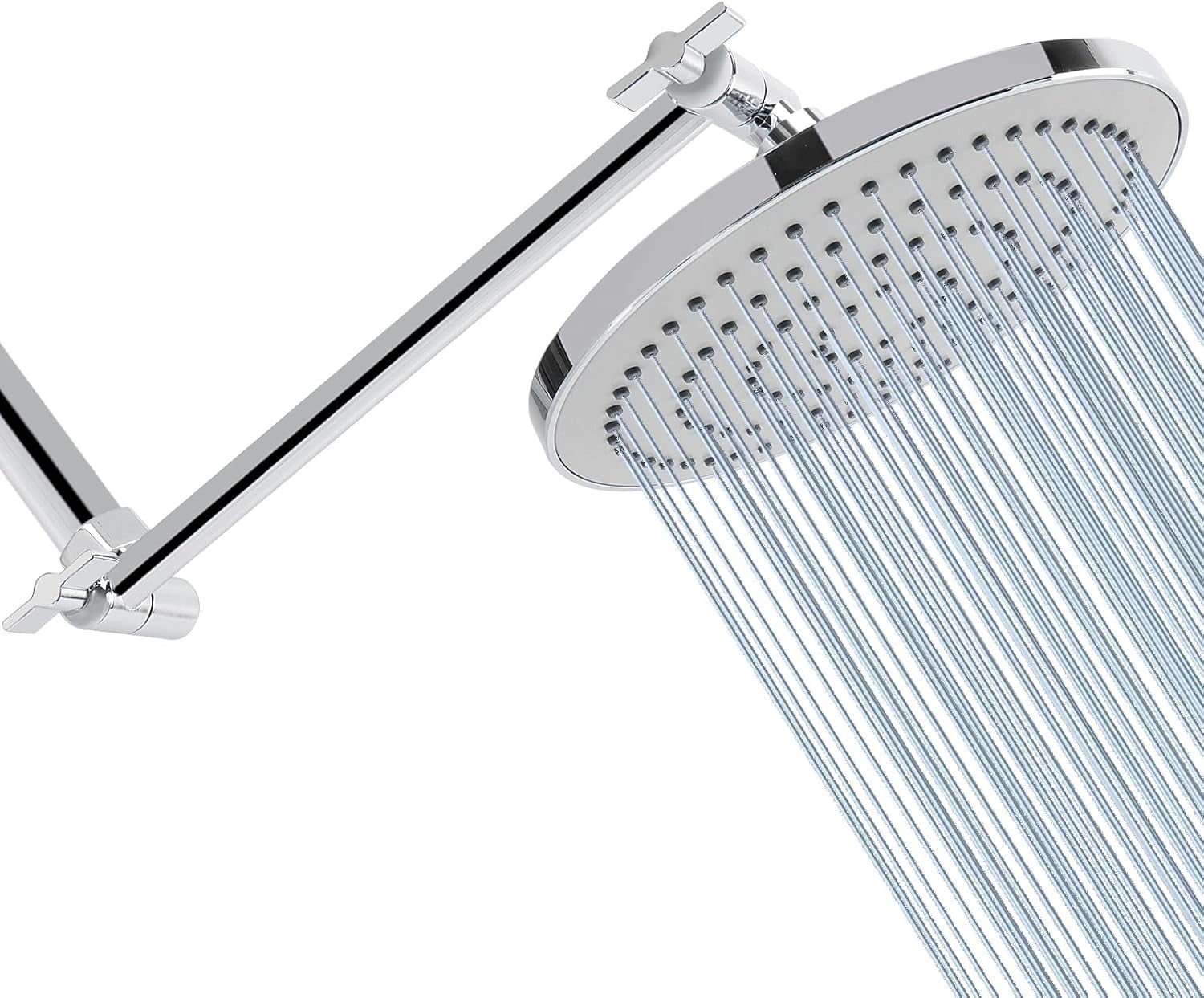 High Pressure Shower Head with 11 Inch Adjustable Arm, Rainfall with ...