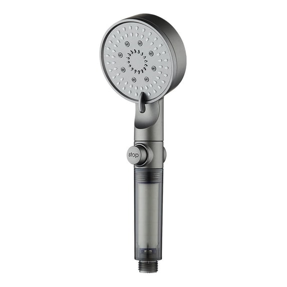 High Pressure Shower Head 5 Spray Modes Filter Hard Water Handheld Wash ...