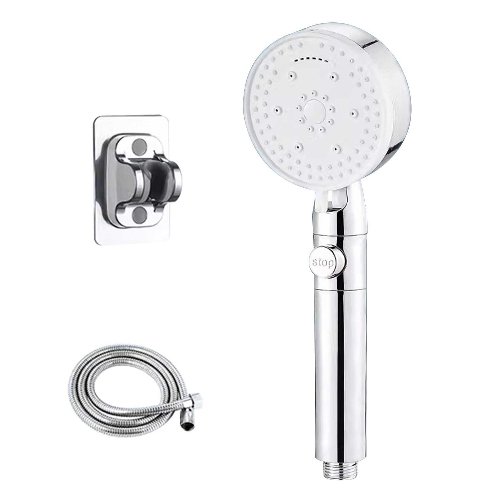 High-Pressure Shower Head with 8 Spray Settings, Handheld Shower Set ...