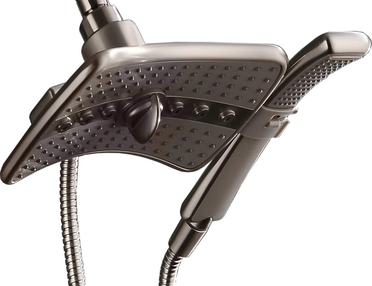 High Pressure Shower Head Combo with Two Spray Setting Fixed Shower ...
