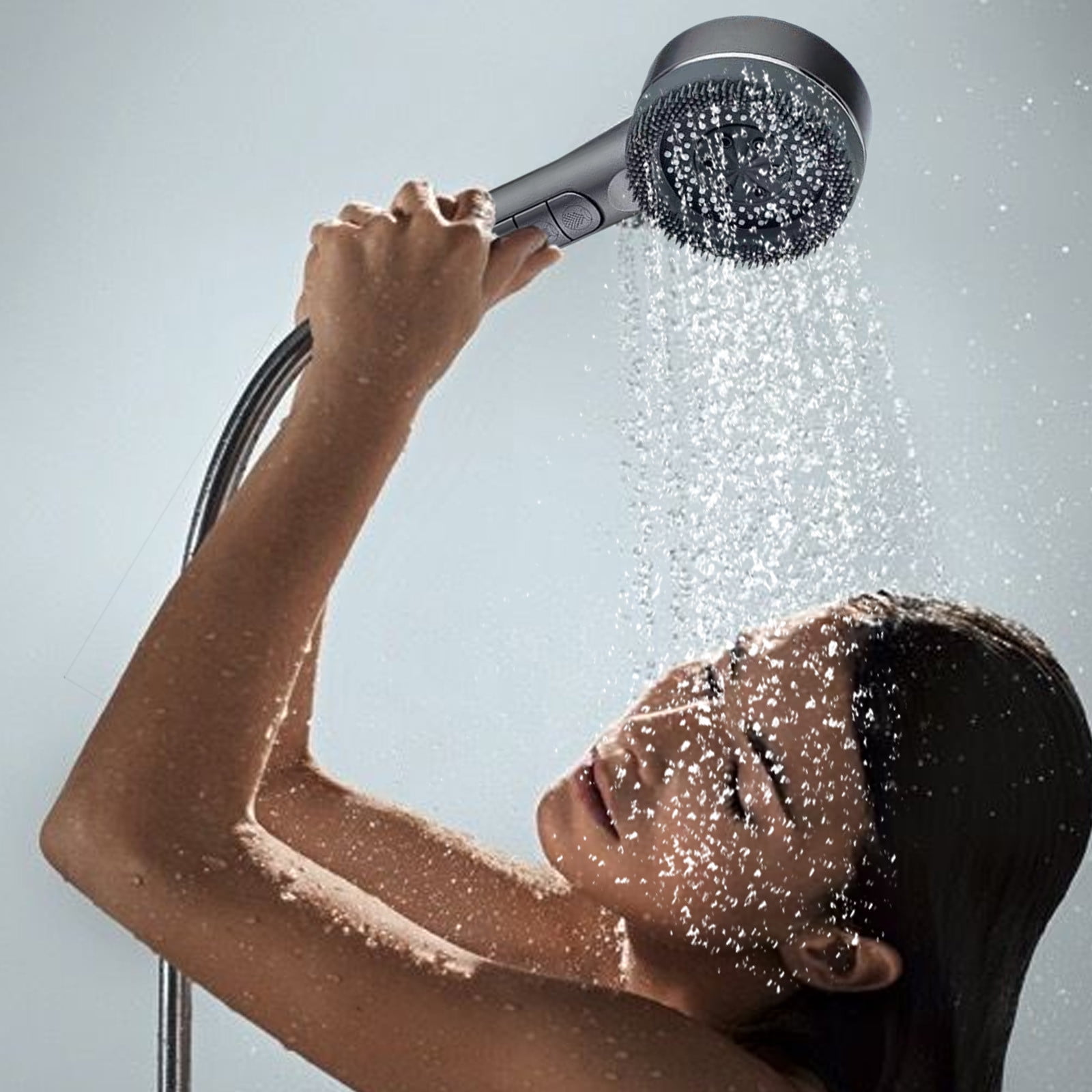 High-Pressure Shower Head Filter - Lightweight Plastic, Easy Install ...