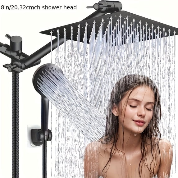 High-Pressure Shower Head with Handheld Spray - Combination Shower ...