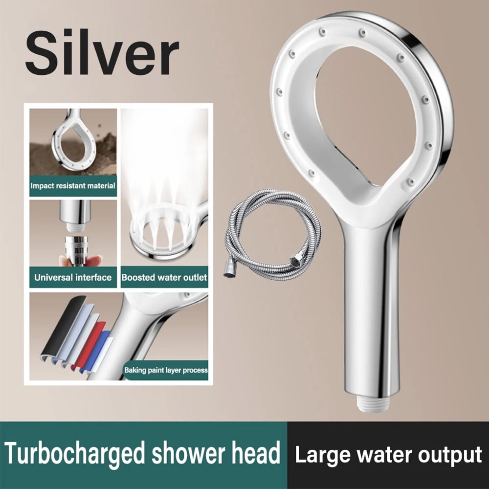 High Pressure Shower Head Heart Ring Spray Booster Shower Heads Home ...