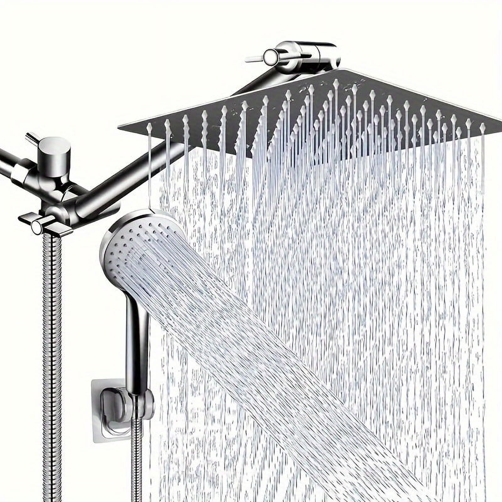 [High Pressure Shower Head] High Pressure 8Inch Rain Shower Head Combo ...