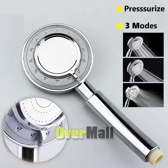 High-Pressure Shower Head, Multi-Functional Hand Held Sprinkler With 3 ...