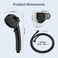 High Pressure Shower Head with Pause Button, 3 Spray Modes Shower Head ...