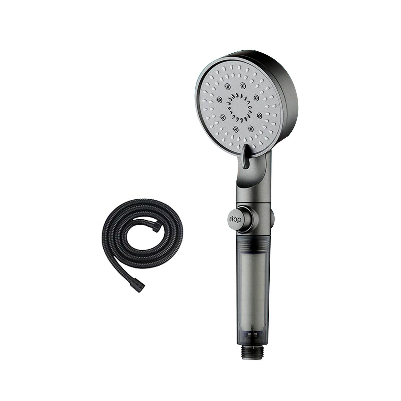 High Pressure Shower Head Turbo 5-speed Adjustable Shower Head with 5 ...