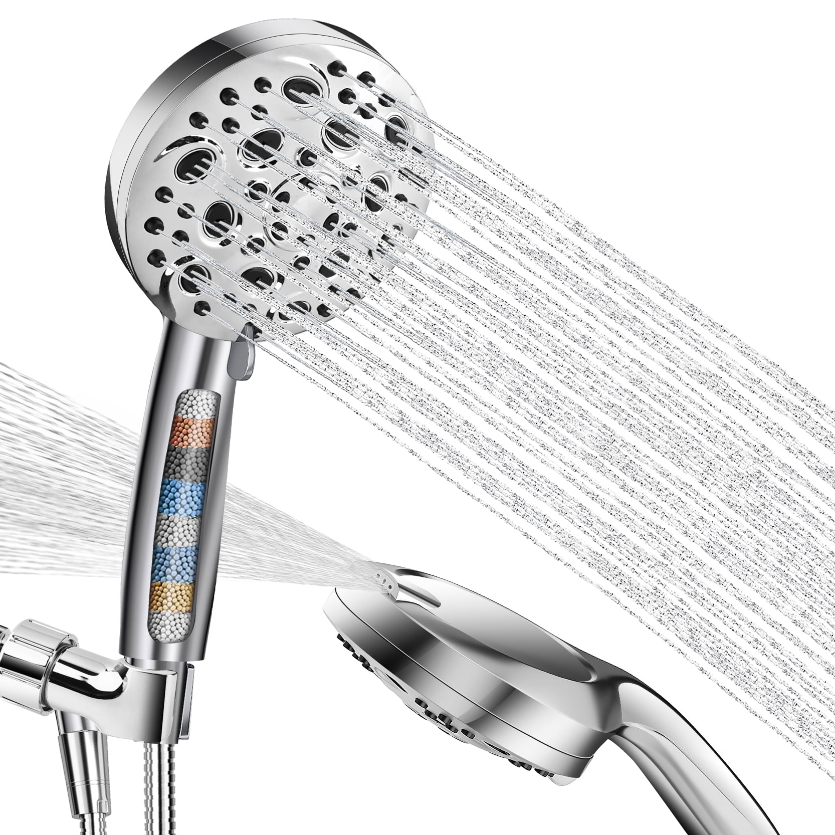 High Pressure Shower Heads, 10 Modes Shower Head with Handheld, Power ...