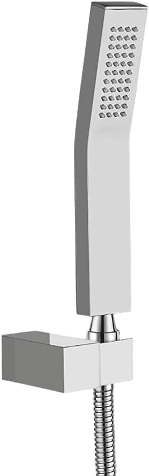 High Pressure Single Function Handheld Shower Head with Extra Long Hose Shower Adjustable Wand ...